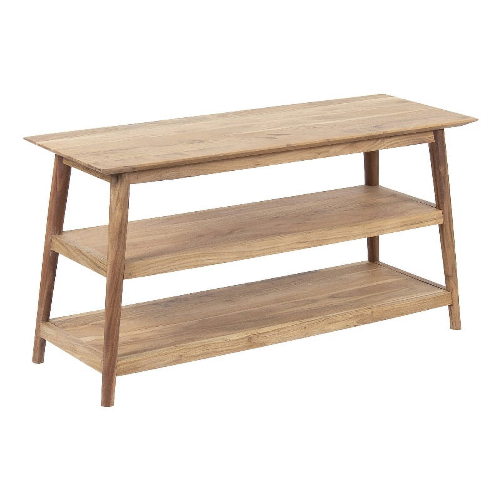Porter Designs Handmade Portola Acacia Wood TV Stand - Natural Finish ...