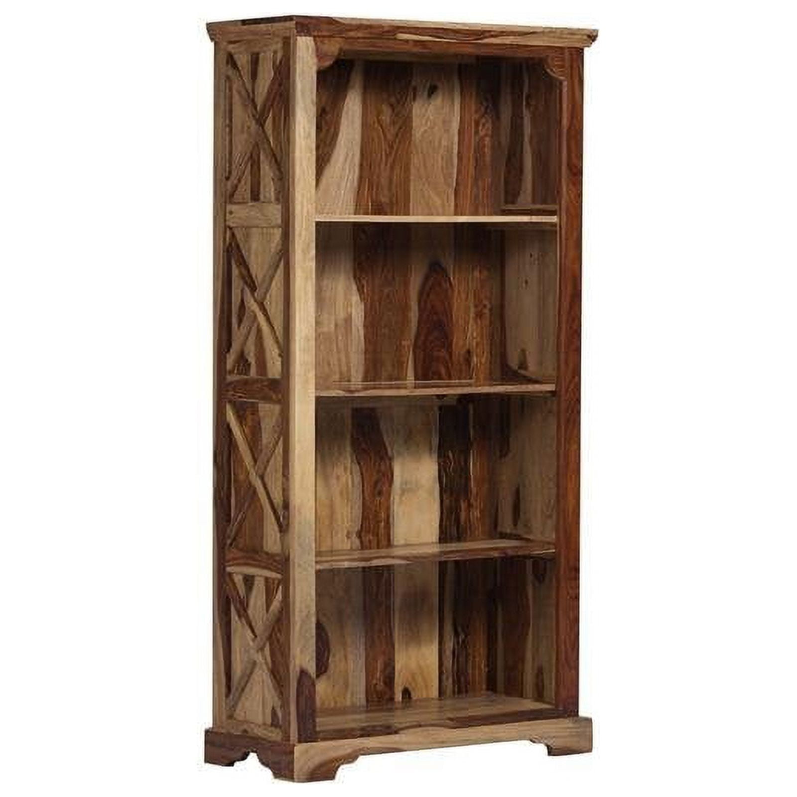Porter Designs Taos Solid Sheesham Wood Large Bookcase - Walmart.com