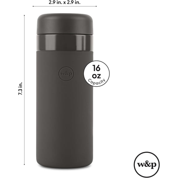 Porter Insulated Bottle 16 oz | Clean Taste Ceramic Coating for Water ...