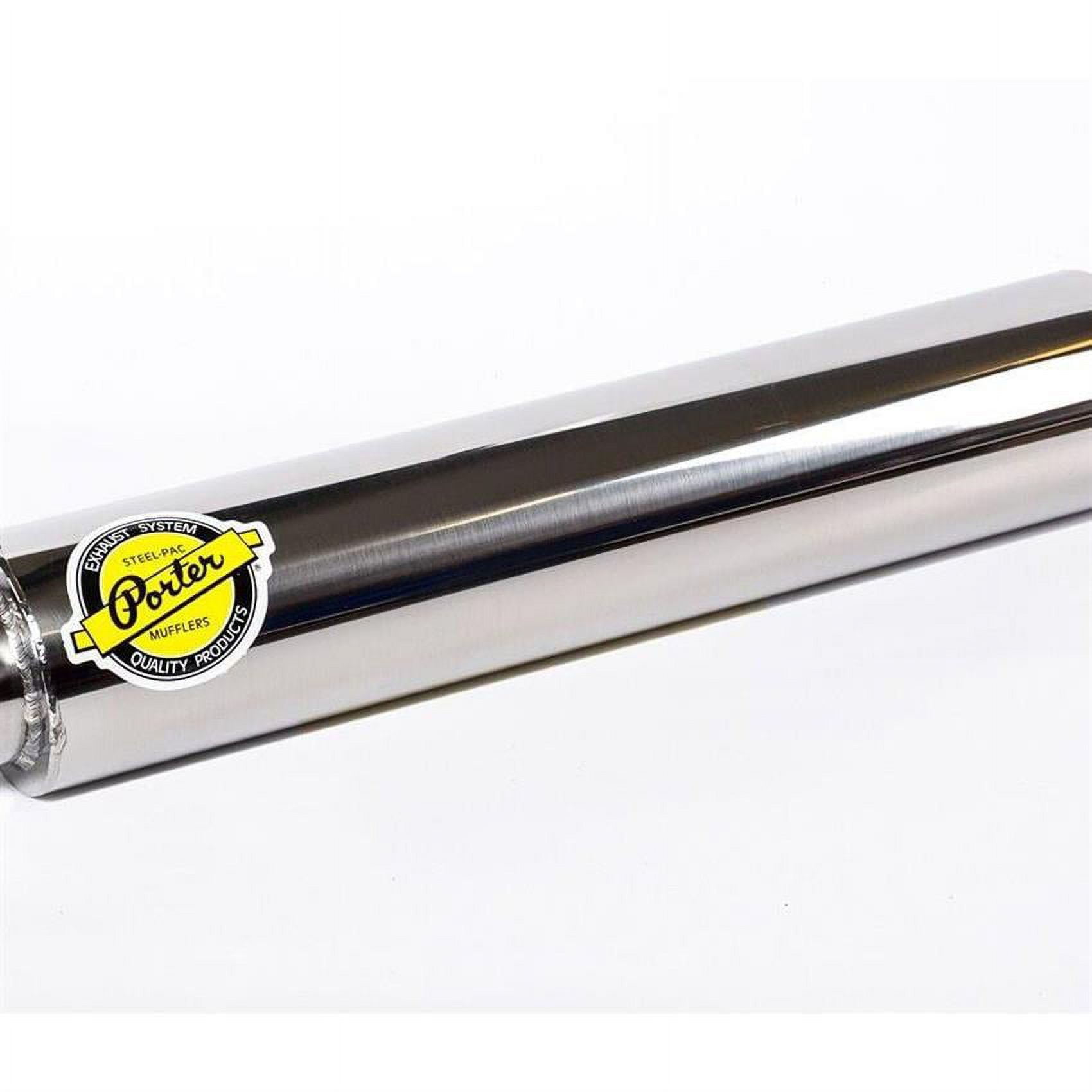 Porter Muffler SSPM40225 SS Standard Muffler, 2.25 Inch In/Out ...