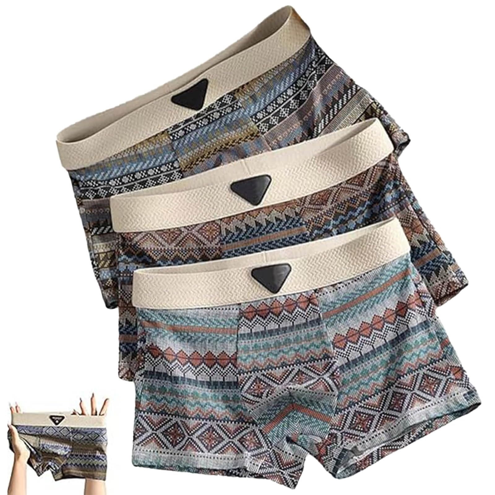 Porter Retro Cotton Boxer Briefs, Men's Premium Cotton Boxer Briefs ...