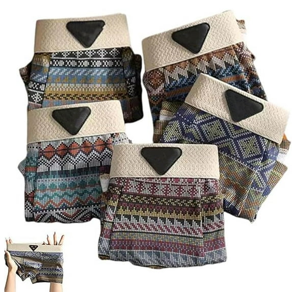 Porter Retro Cotton Boxer Briefs, Men's Premium Cotton Boxer Briefs ...