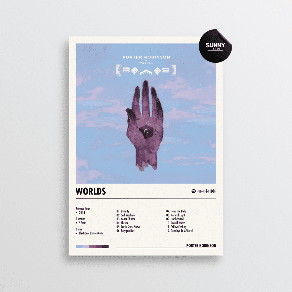 Porter Robinson - Worlds, Album Cover Poster, Music Poster, Album ...