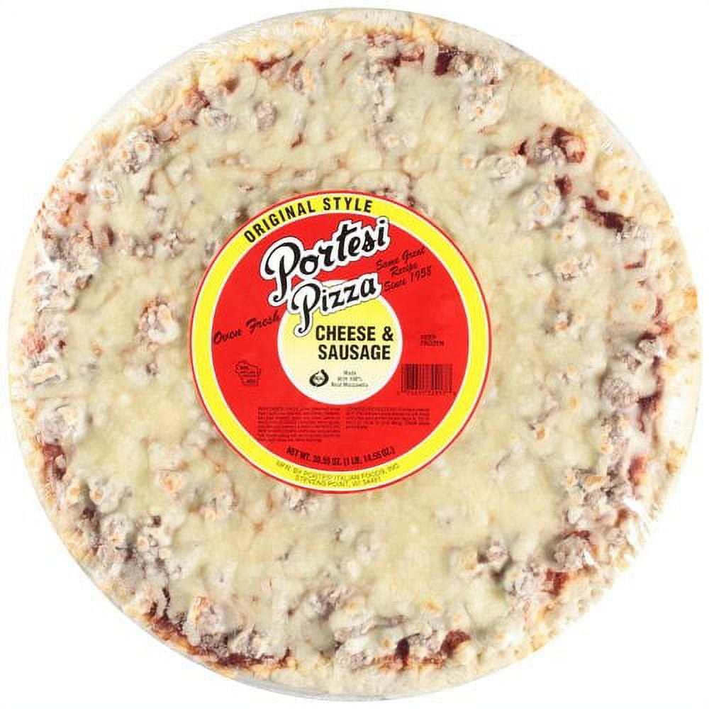 Portesi Pizza Cheese & Sausage, 30.55 oz (Frozen) - Walmart.com