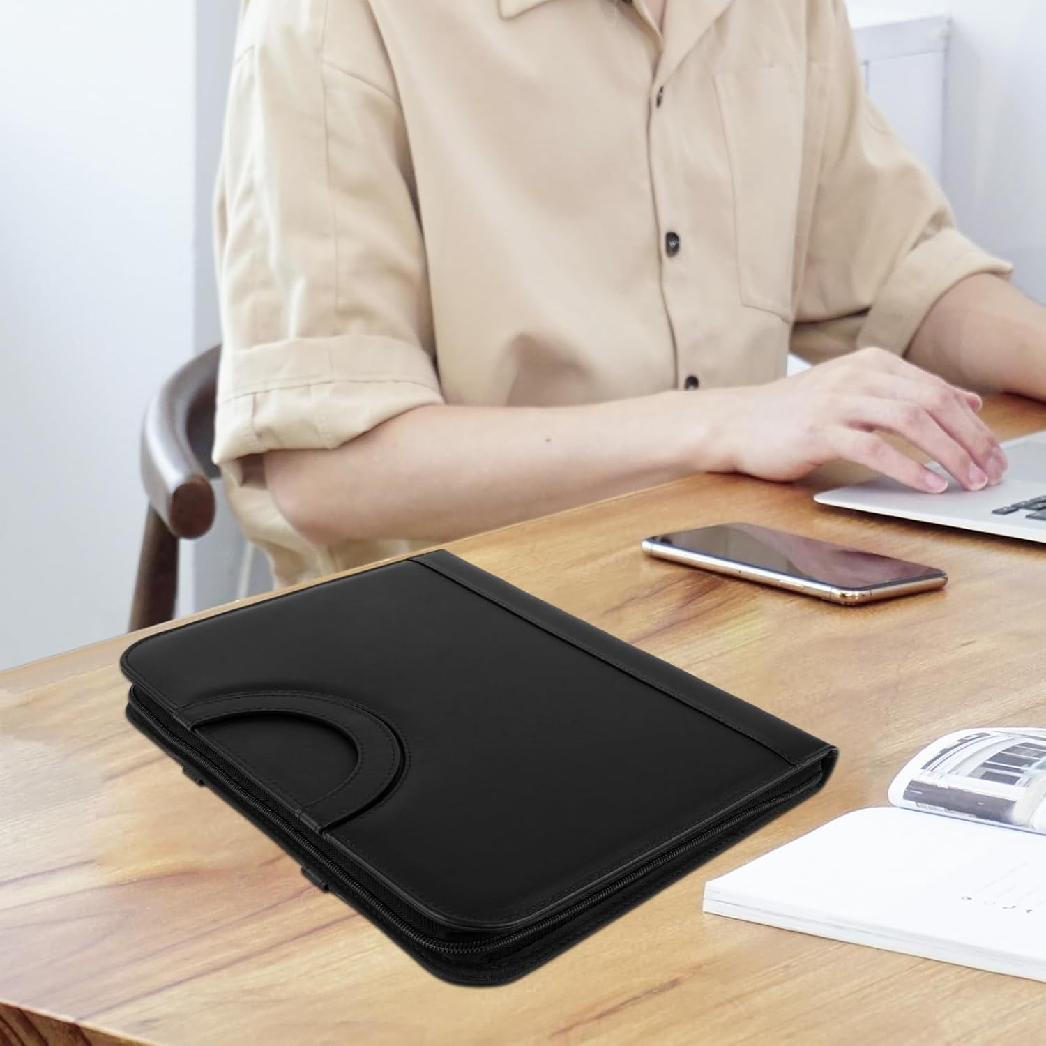 Portfolio Binder Organizer,Padfolio Binder with Notepad & Clipboard ...