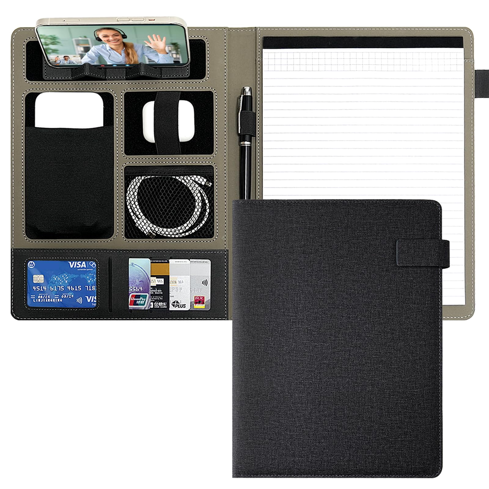Portfolio Folder A4 Conference Folder Organiser Document Holder ...