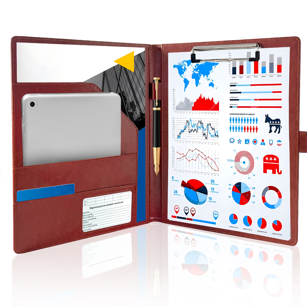 Portfolio Folder Padfolio Portfolio Binder Clipboard Binder with ...