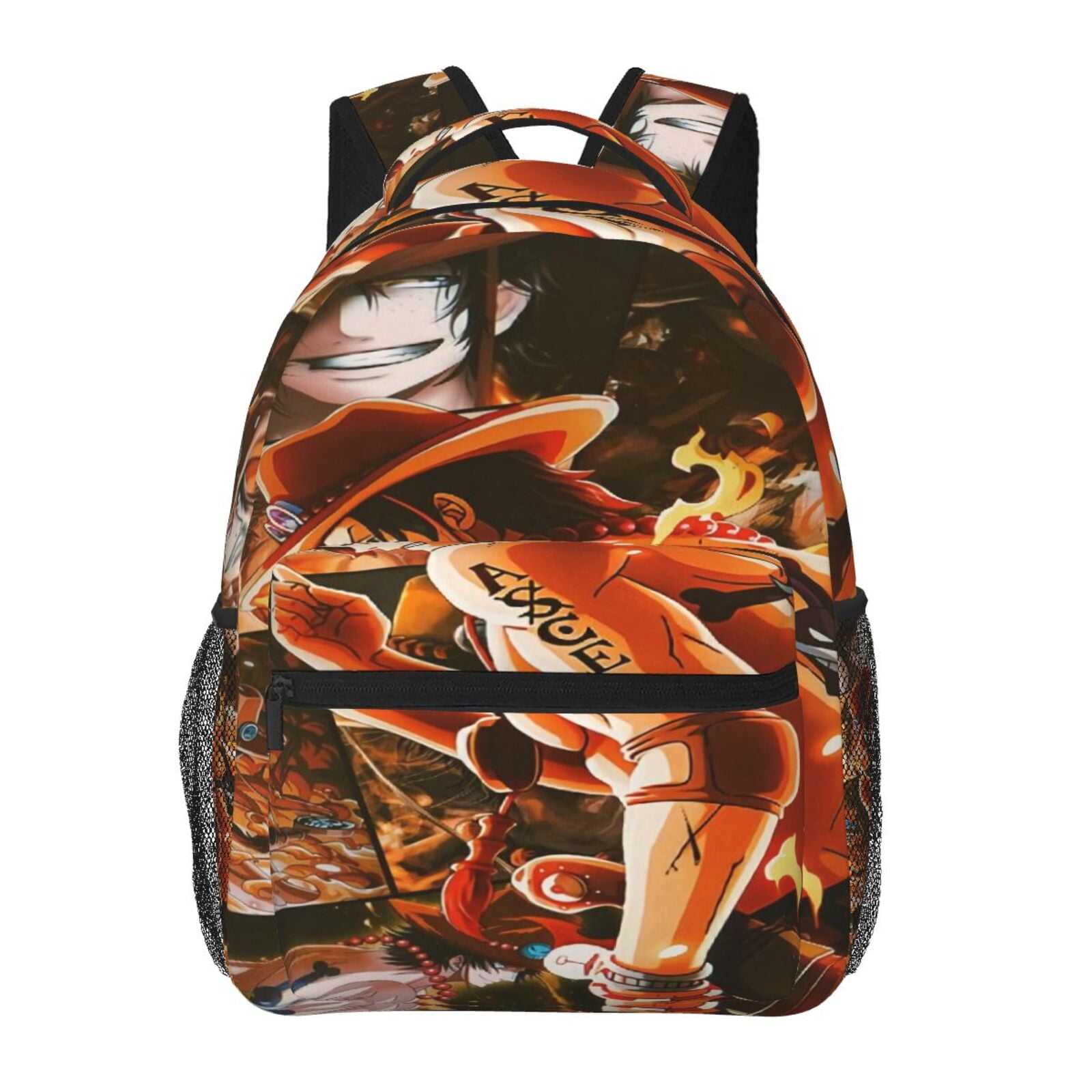 Portgas D Ace Anime Backpacks for Men Women Book Bag Travel Hiking ...