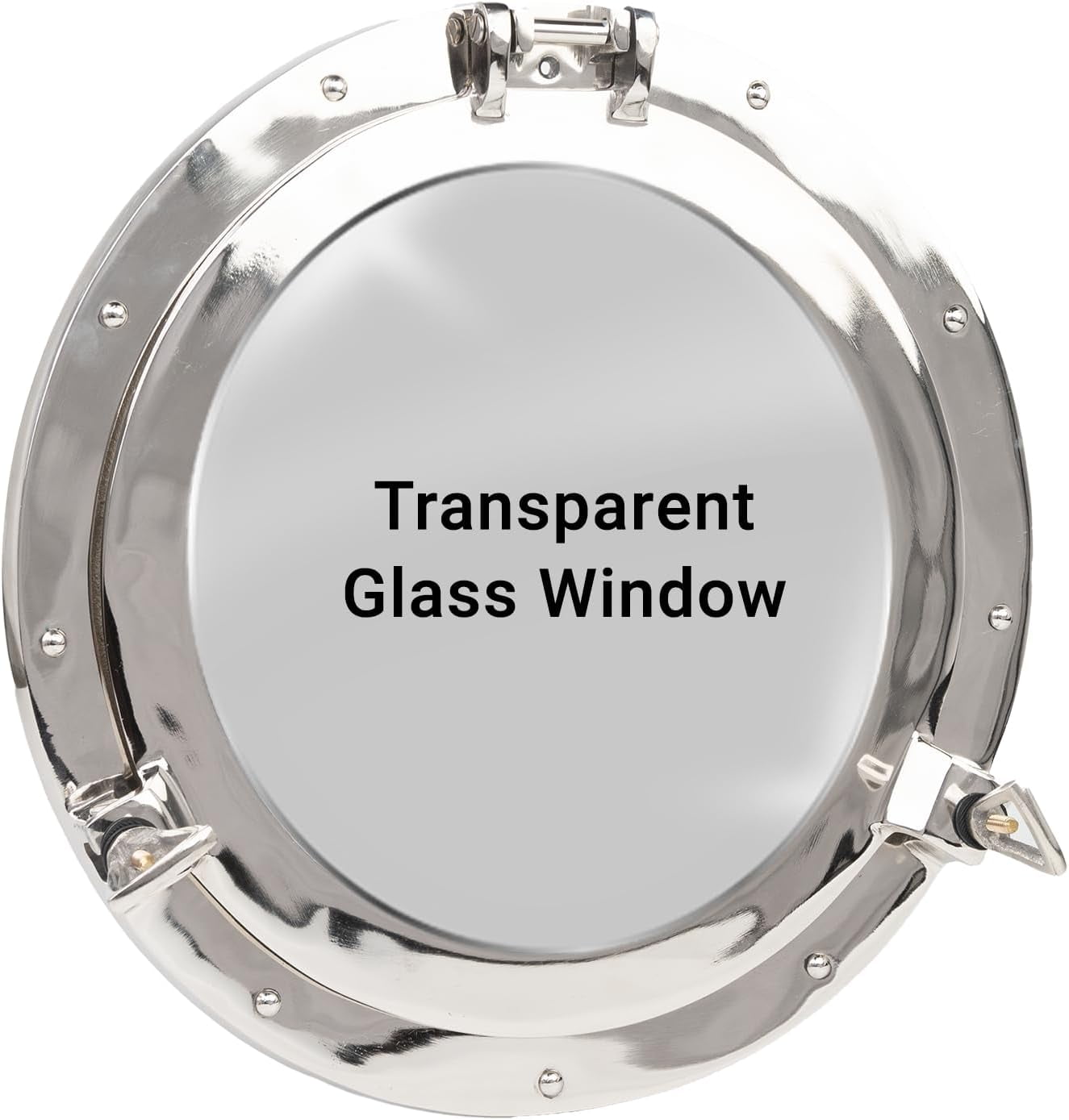 Porthole Window - 20 Inch Nickel Silver White Finish | Nautical Wall ...