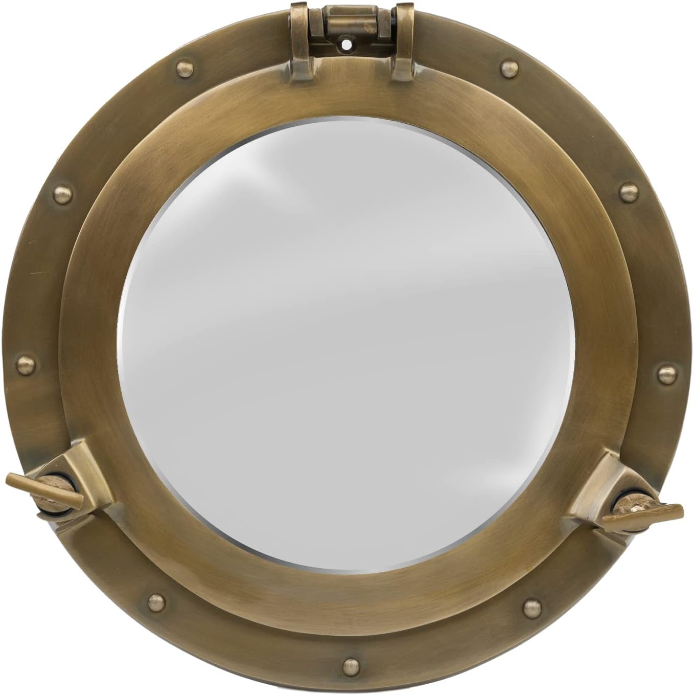 Porthole Window - 8 Inch Brass Finish | Nautical Wall Décor for ...