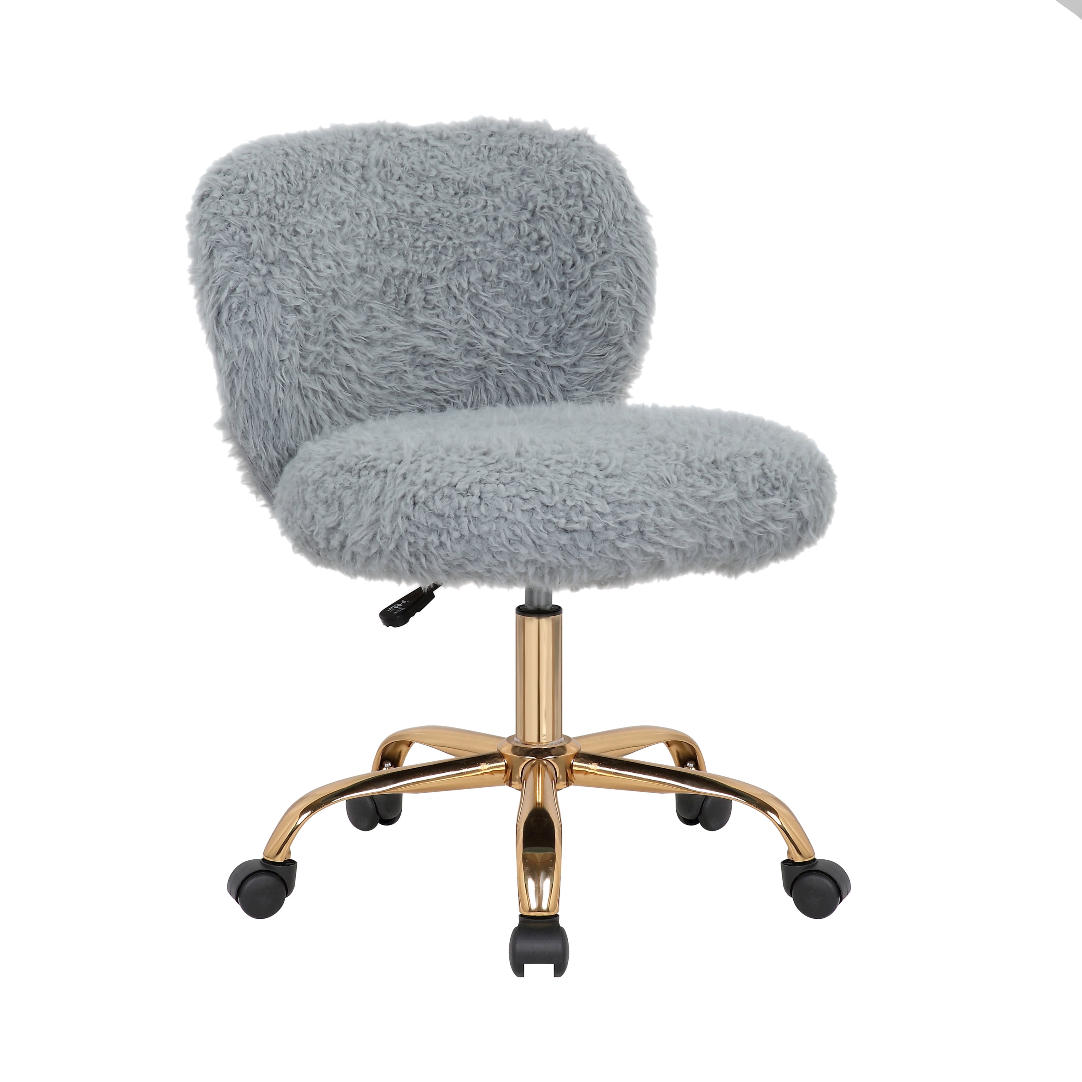 Porthos Home Itzel Armless Office Chair With Plush Fabric Upholstery ...