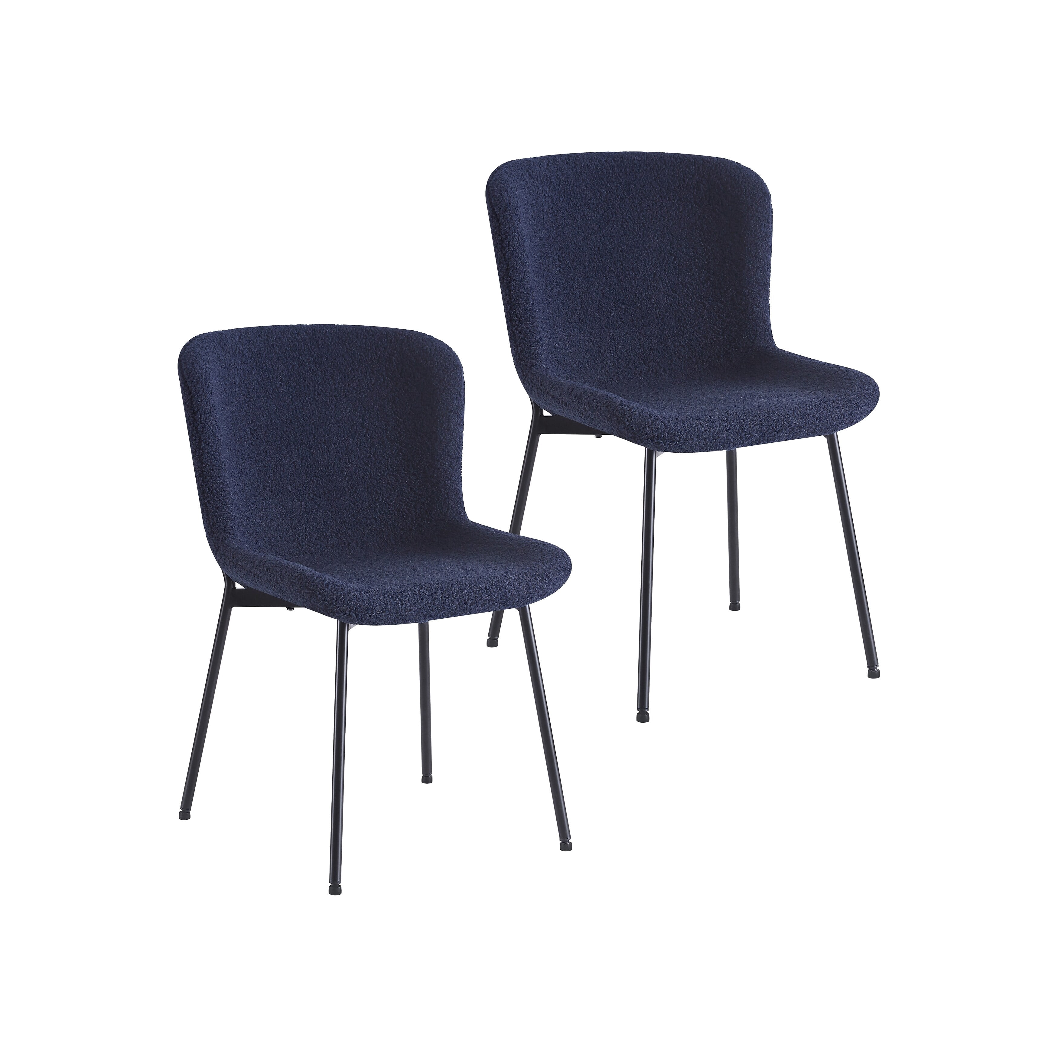 Porthos Home Lance Fabric Upholstered Dining Chairs Set of 2, Ergonomic ...
