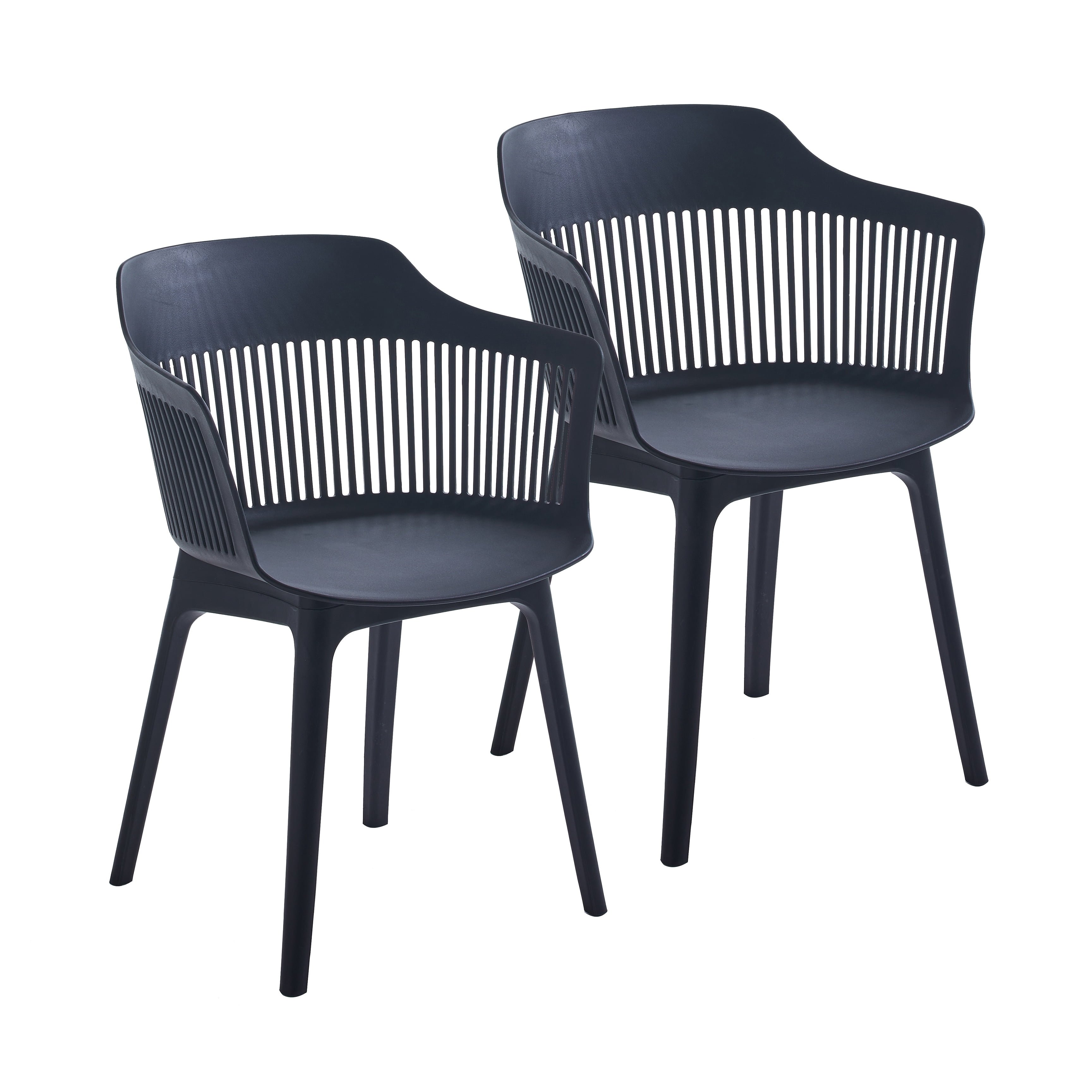 Porthos Home Palmer Dining Chairs Set of 2, Plastic Shell And Legs ...