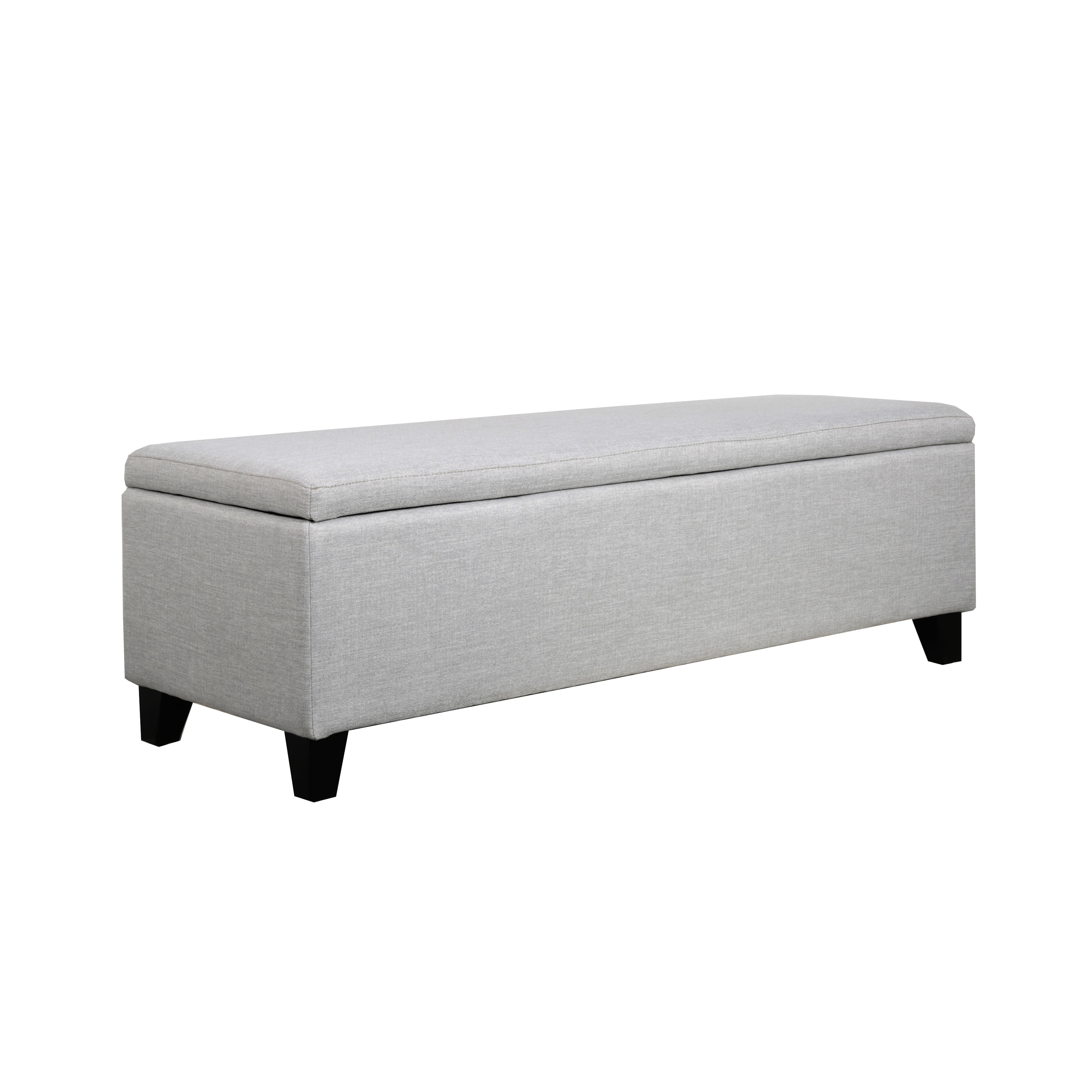 Porthos Home Peko Storage Ottoman Bench, Soft Fabric Upholstery ...