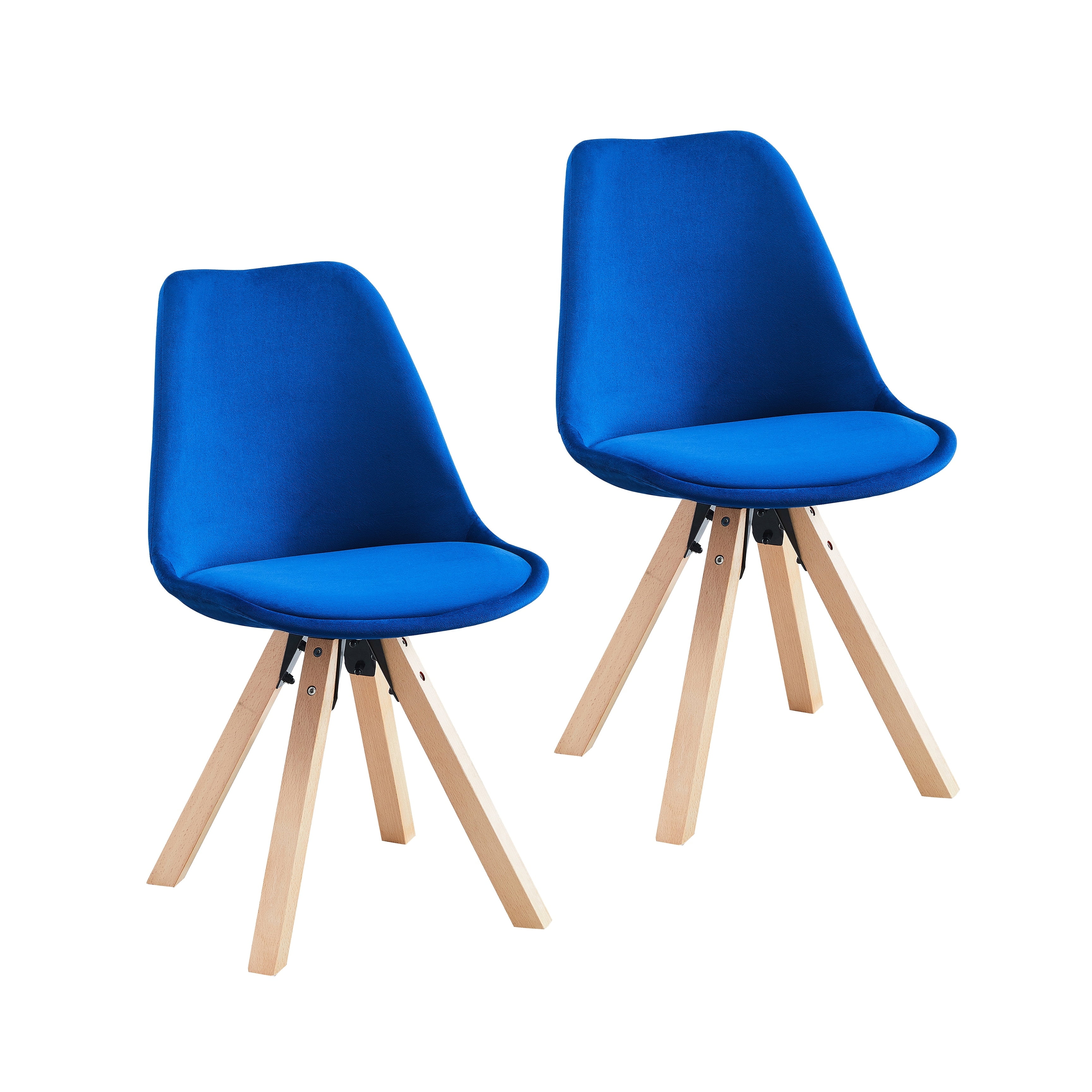 Porthos Home Poppy Dining Chairs, Velvet and Beechwood (Set of 2 ...