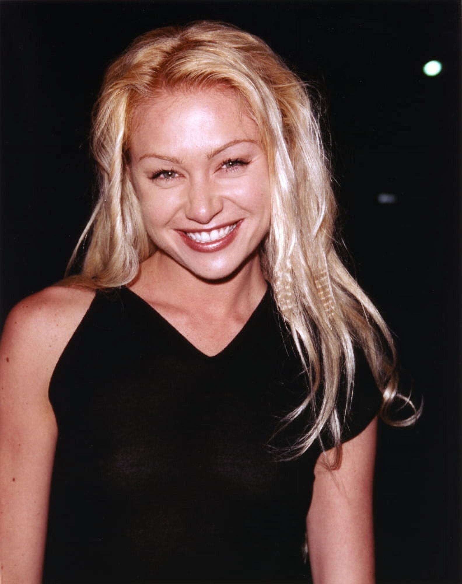 Portia Derossi smiling in Black Dress Portrait Photo Print (24 x 30 ...