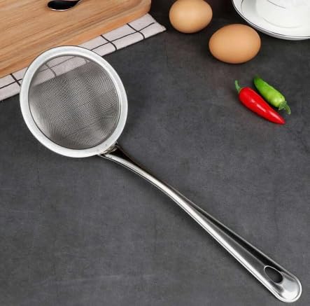 Portible Stainless Steel Spider StrainerSkimmerLadle for Cooking and ...