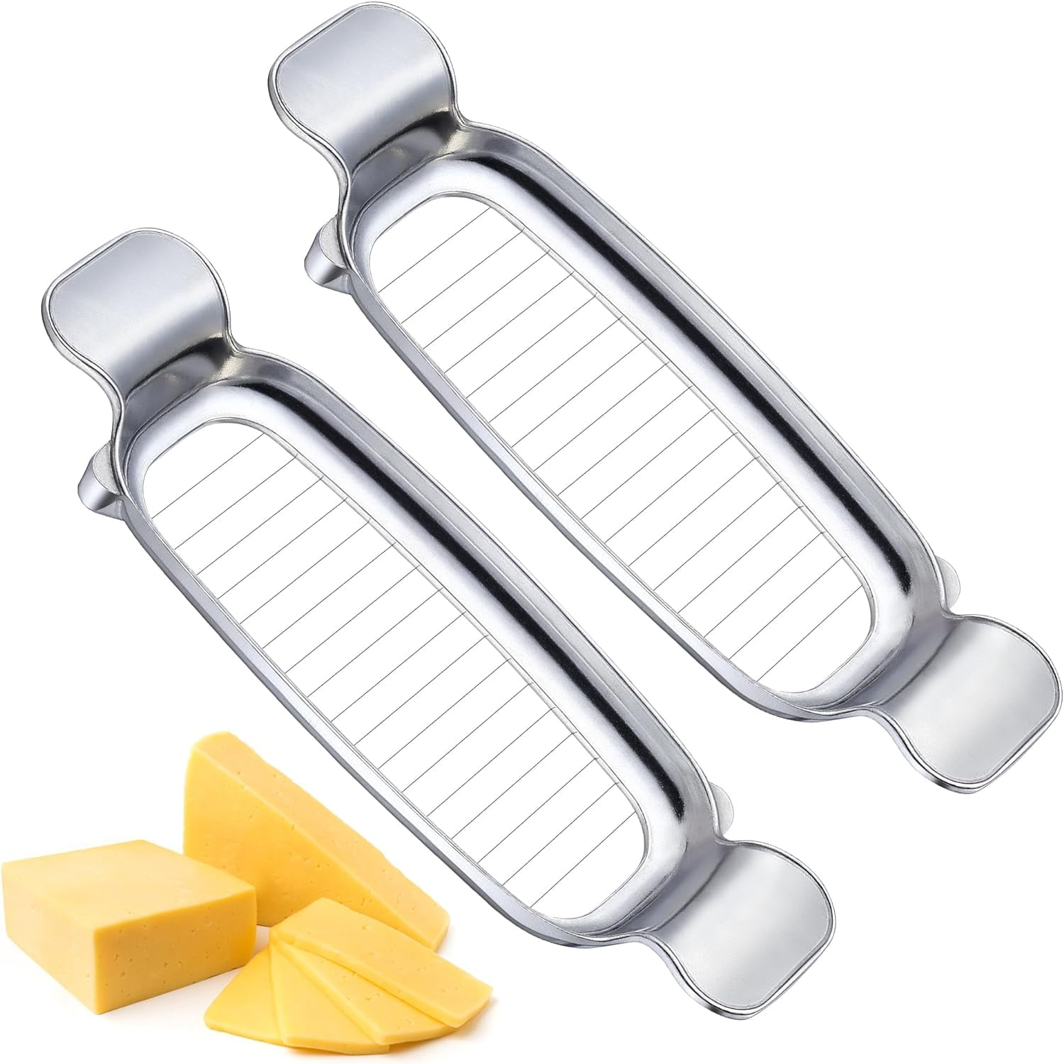Portion Control Butter Slicer Cutter, Stainless Steel Metal Wire Cheese ...
