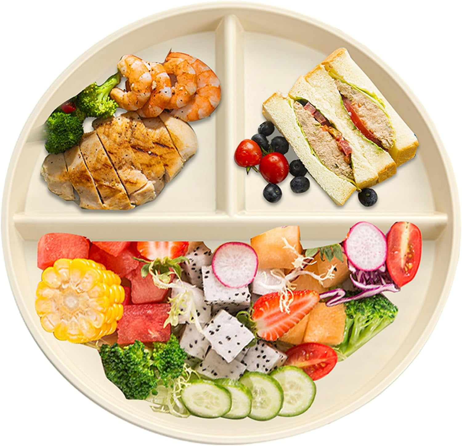 Portion Control Plate For Adults Weight Loss, Round Bariatric Portion ...