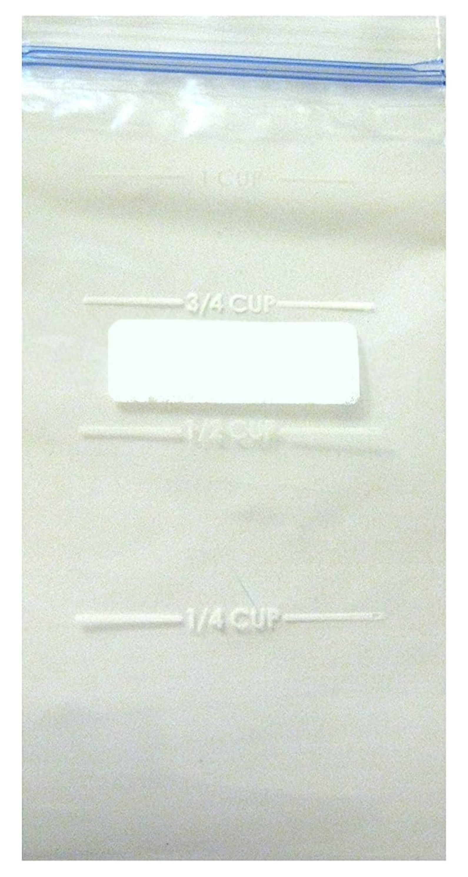Portion Control Zip Lock Plastic Bags CALORIE CHART for 100 Calorie ...