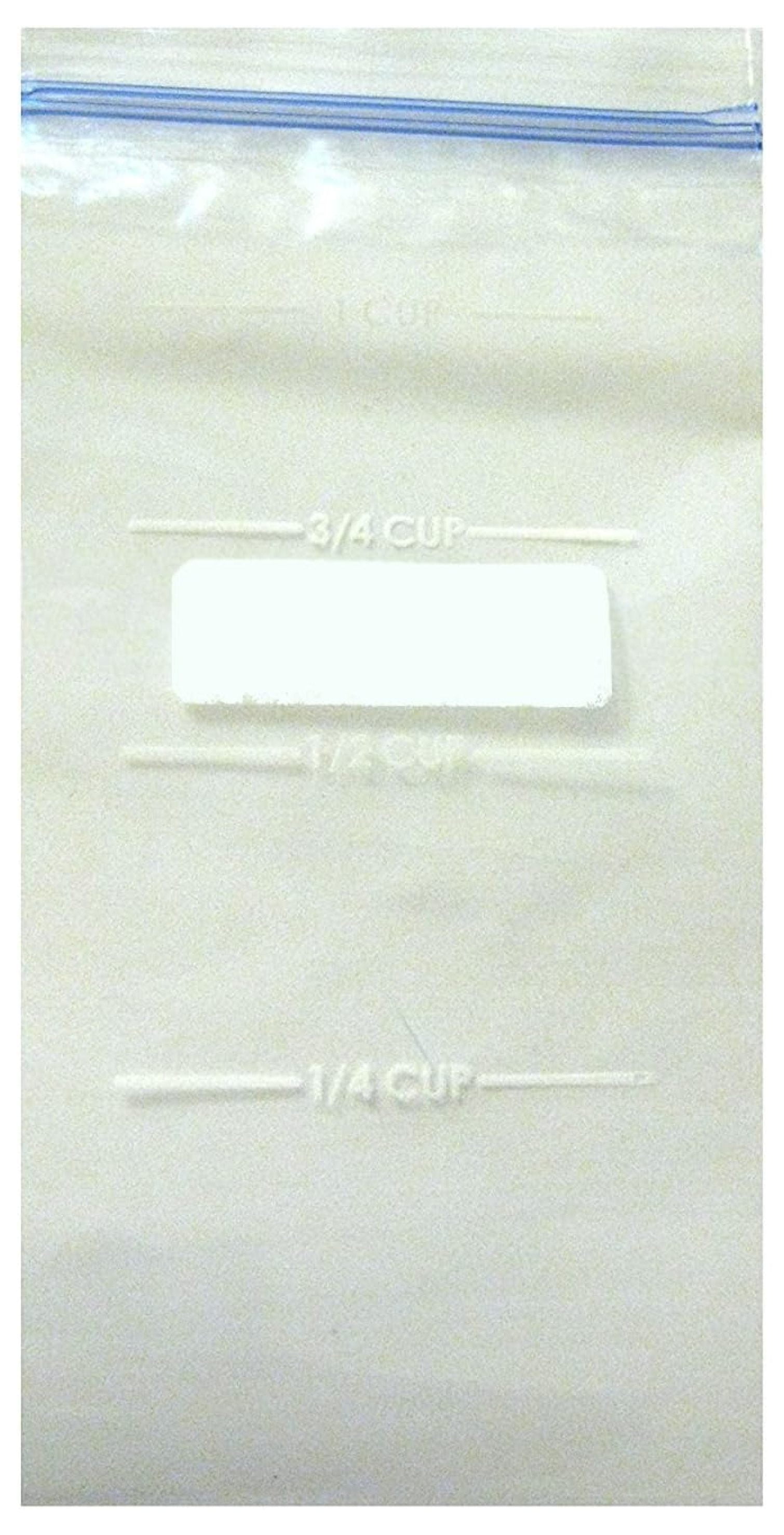 Portion Control Zip Lock Plastic Bags CALORIE CHART for 100 Calorie ...