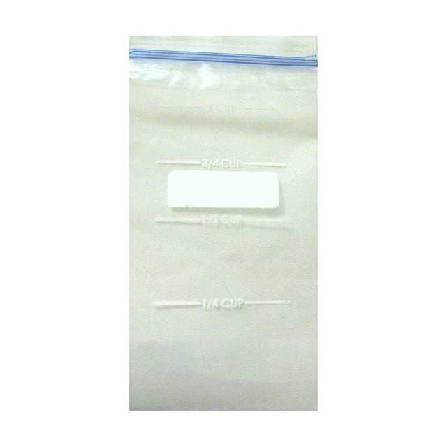 Portion Control Zip Lock Plastic Bags CALORIE CHART for 100 Calorie ...