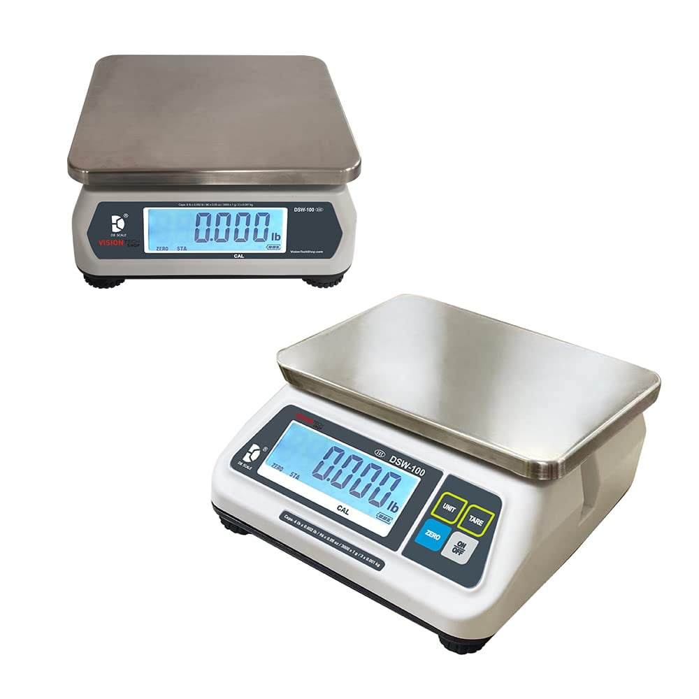 Portion Scale with Dual LCD Display, Stainless Steel Platter, 30lb ...
