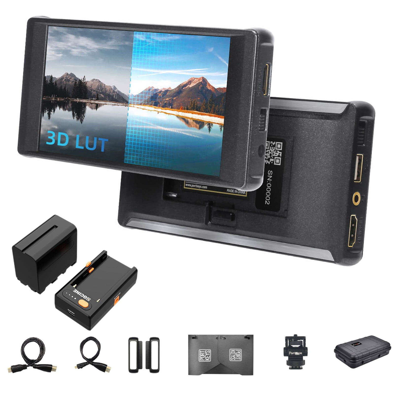 Portkeys PT6 5.2 inch DSLR Camera Monitor+Battery, 3D LUT 4K HDMI Touch ...