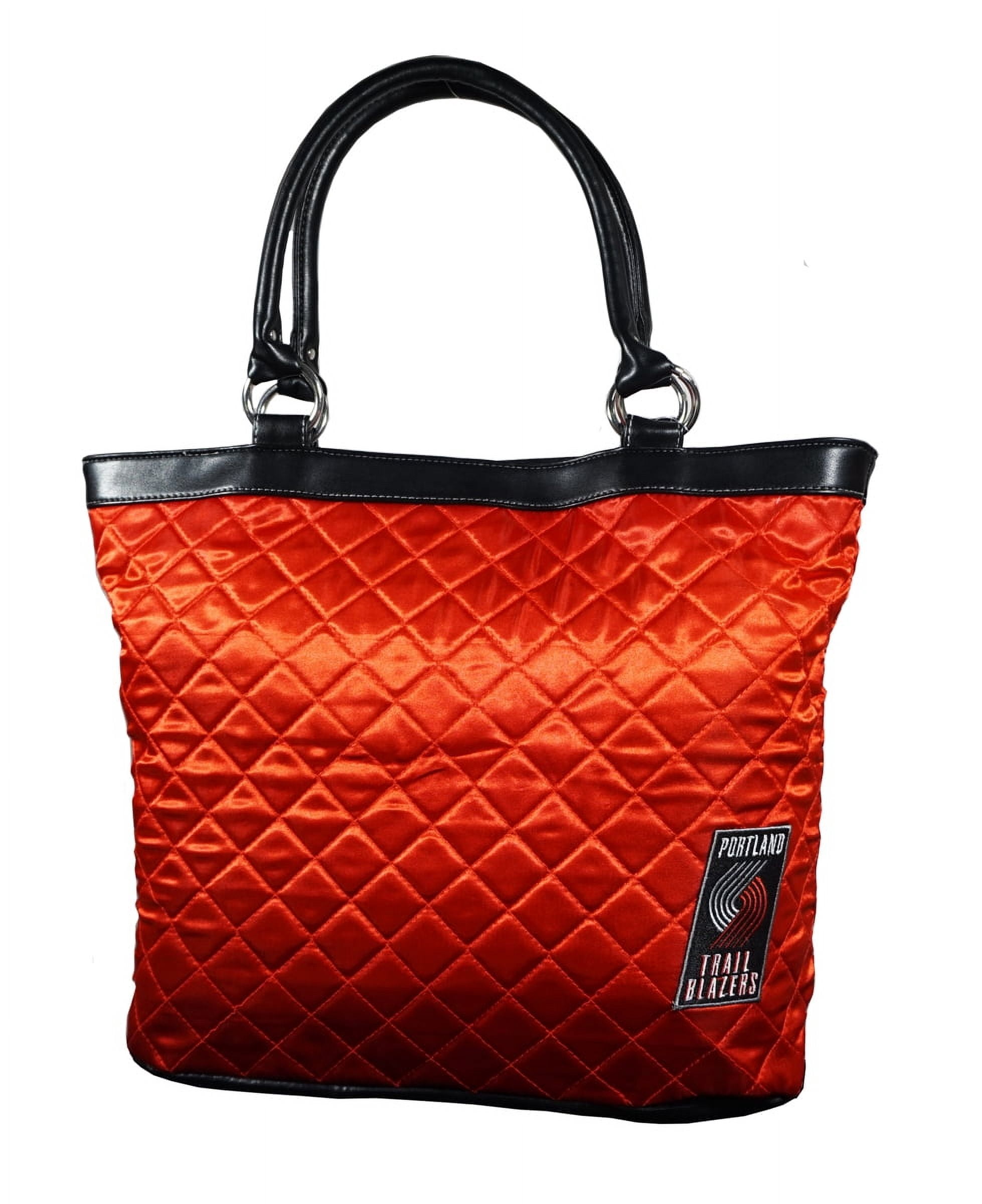 Portland Basketball - Red Quilted Tote Bag Purse - Walmart.com