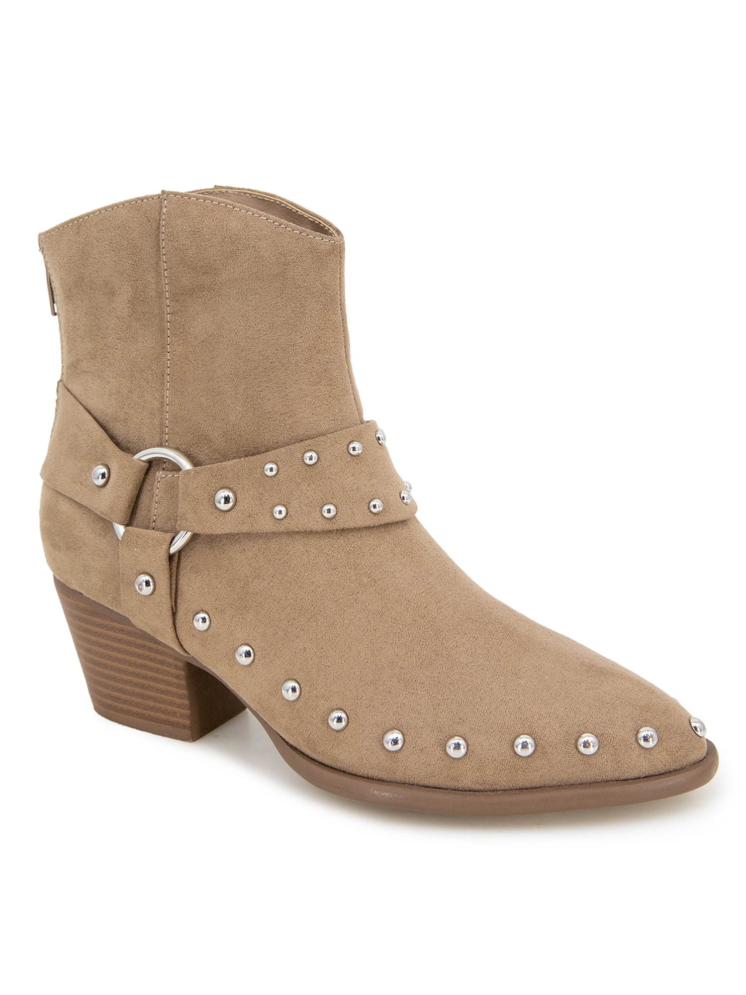 Portland Boot Company Faux Leather Studded Booties - Walmart.com