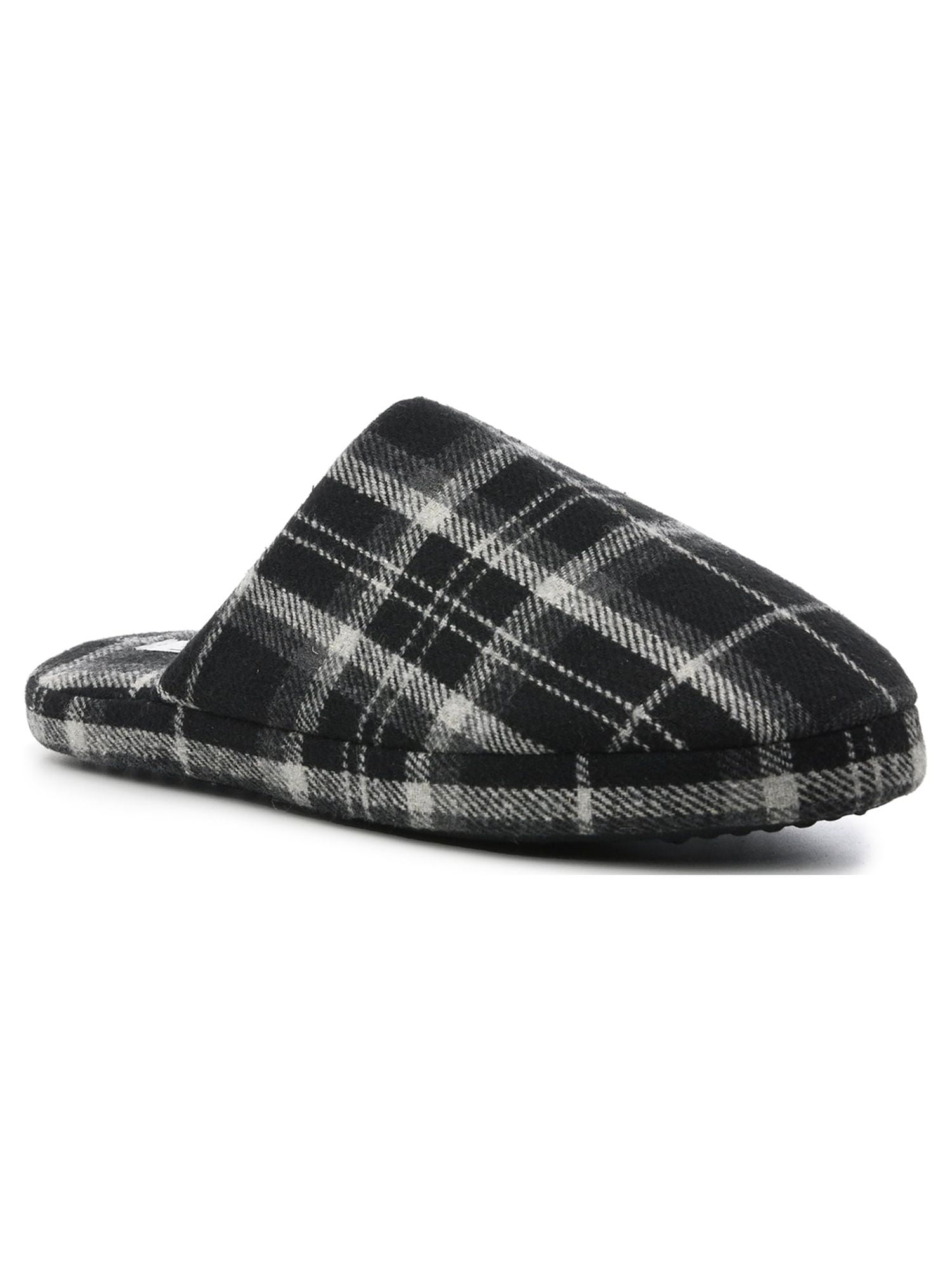 Portland Boot Company Men's Cozy Plaid Cushioned Vegan Slippers ...