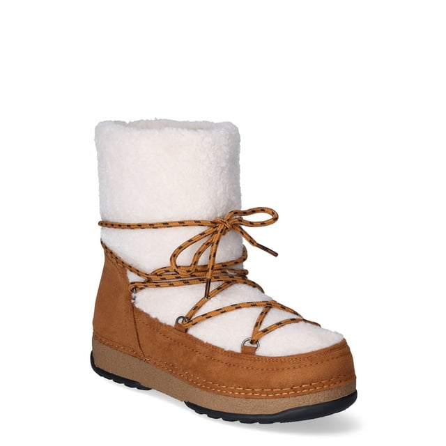 Portland Boot Company Women's Cozy Faux Shearling Winter Boots - Faux ...