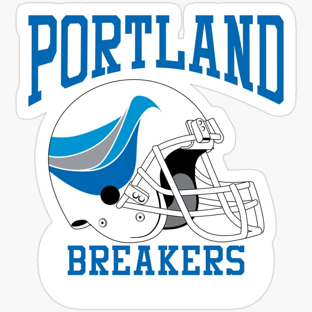 Portland Breakers Helmet Sticker Baseball Sticker, Football Sticker ...