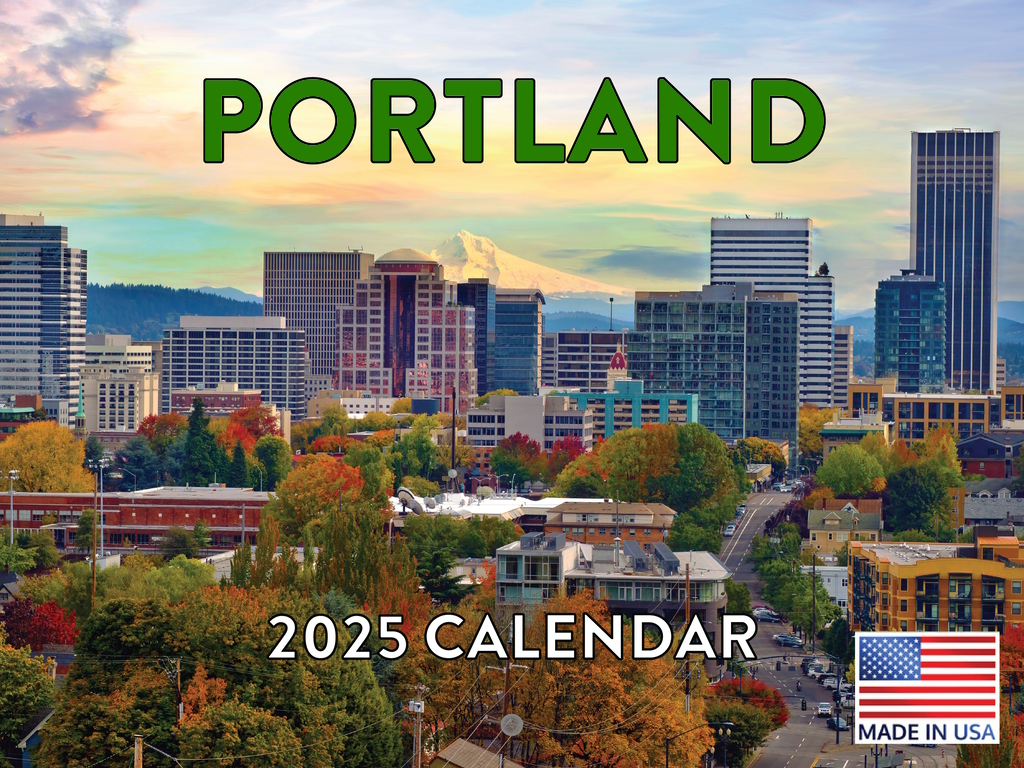 Portland Calendar 2025 Oregon Monthly Wall Calender 12 Month | American ...