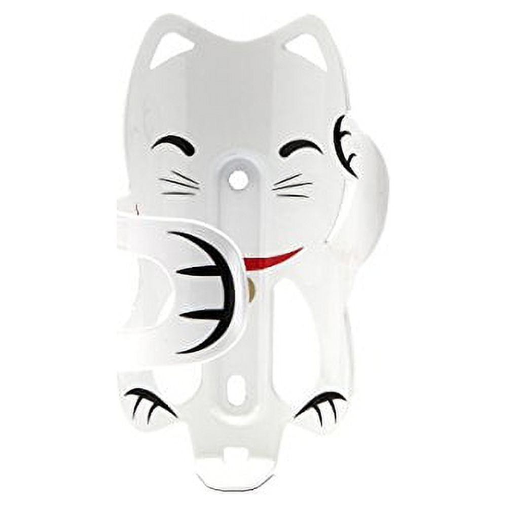 Portland Design Works Lucky Cat Water Bottle Cage White Cat - Walmart.com