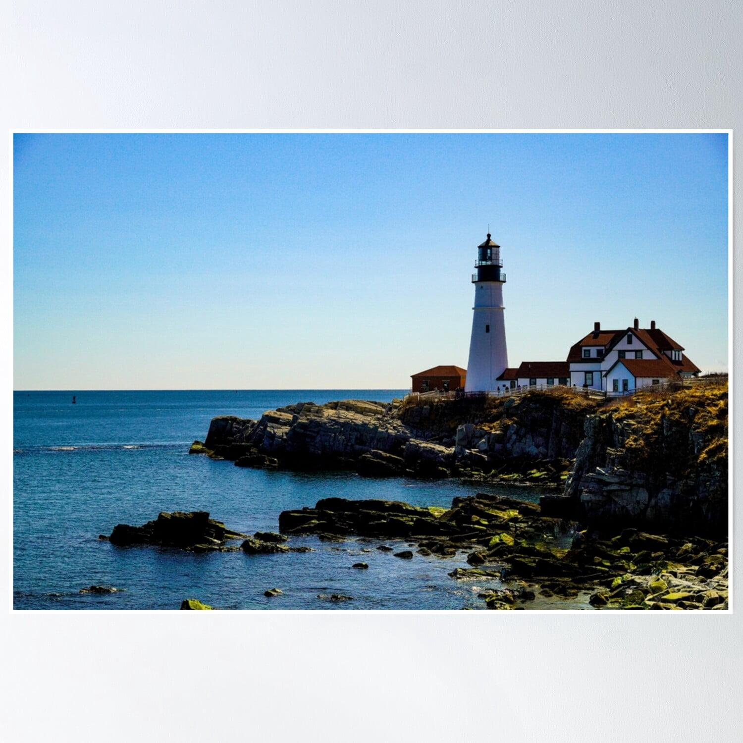 Portland Head Light Poster Wall Art, Modern Wall Decor, 24x36 UNFRAMED ...