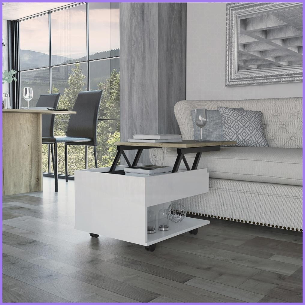 Portland Lift Top Coffee Table with Concealed Storage & Smart Locking ...