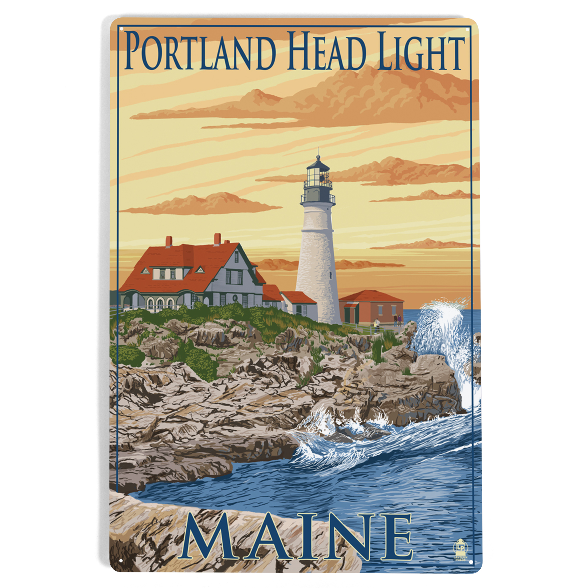 Portland, Maine, Portland Head Light (12x18 Aluminum Art, Indoor ...