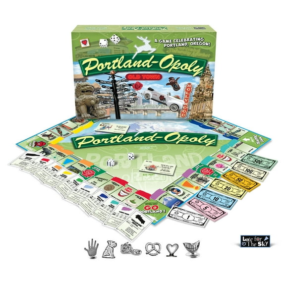 Portland Opoly Board Game, by Late for the Sky - Walmart.com