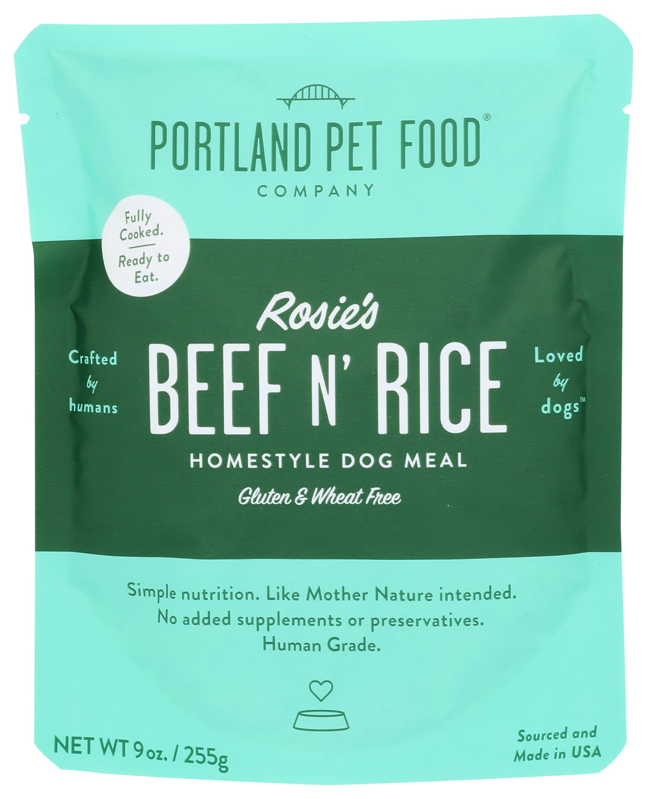 Portland Pet Food Company Rosie'S Beef COC1N' Rice All Natural Dog Meal ...