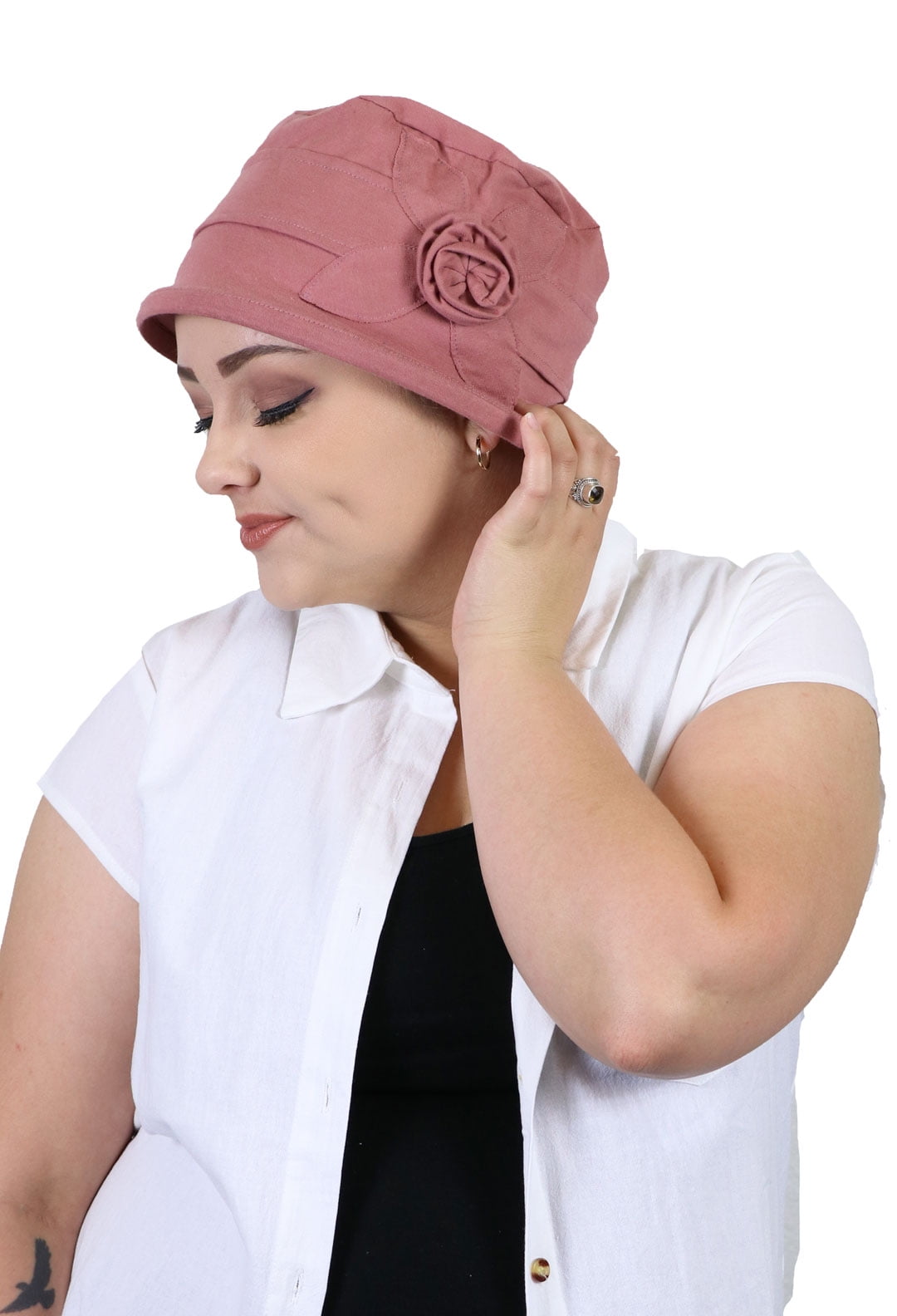 Portland Posh Combed Cotton Cloche Hat for Women with Large Heads 50 ...