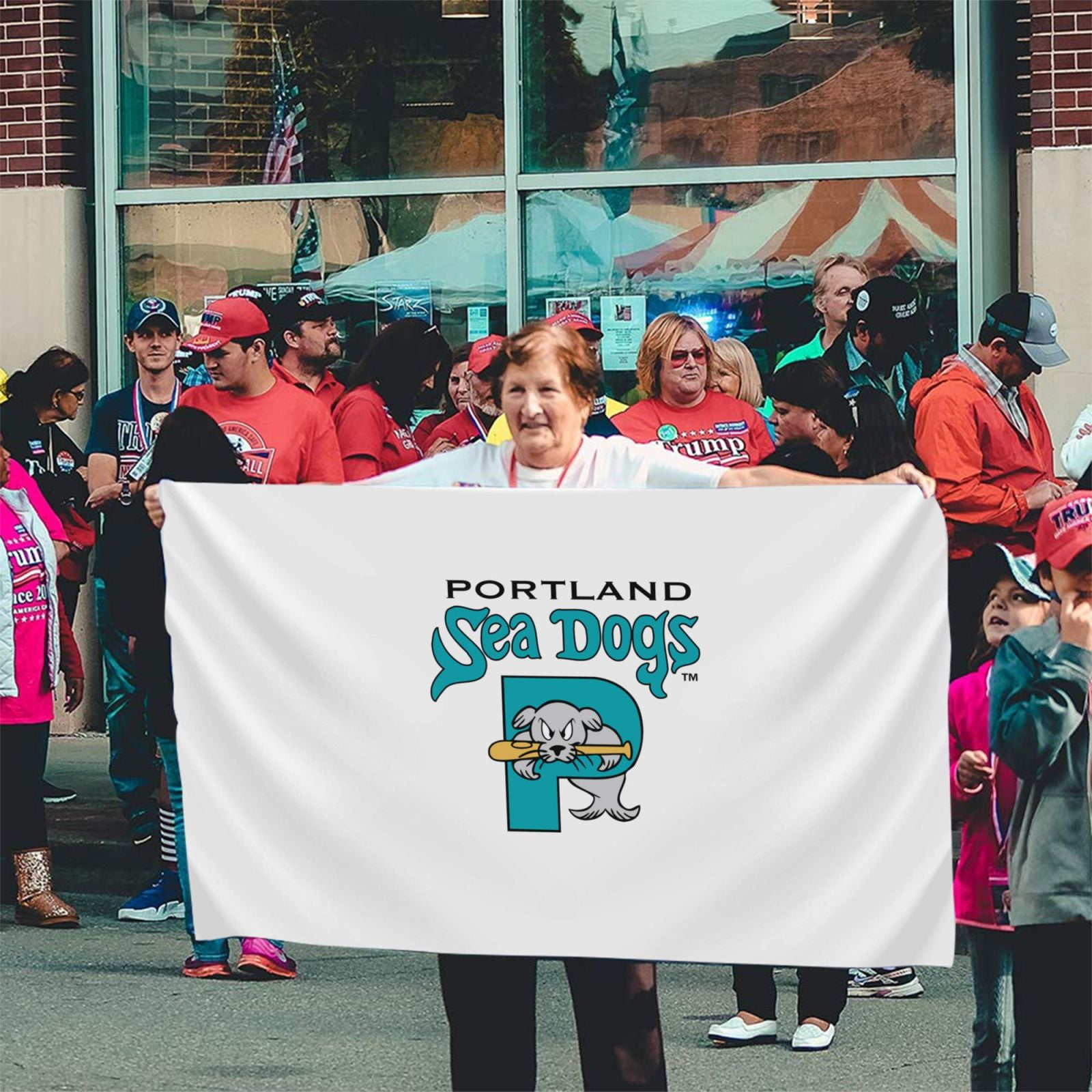 Portland Sea Dogs Flag 3x5 Ft Holiday Banner Garden Yard House Flags ...