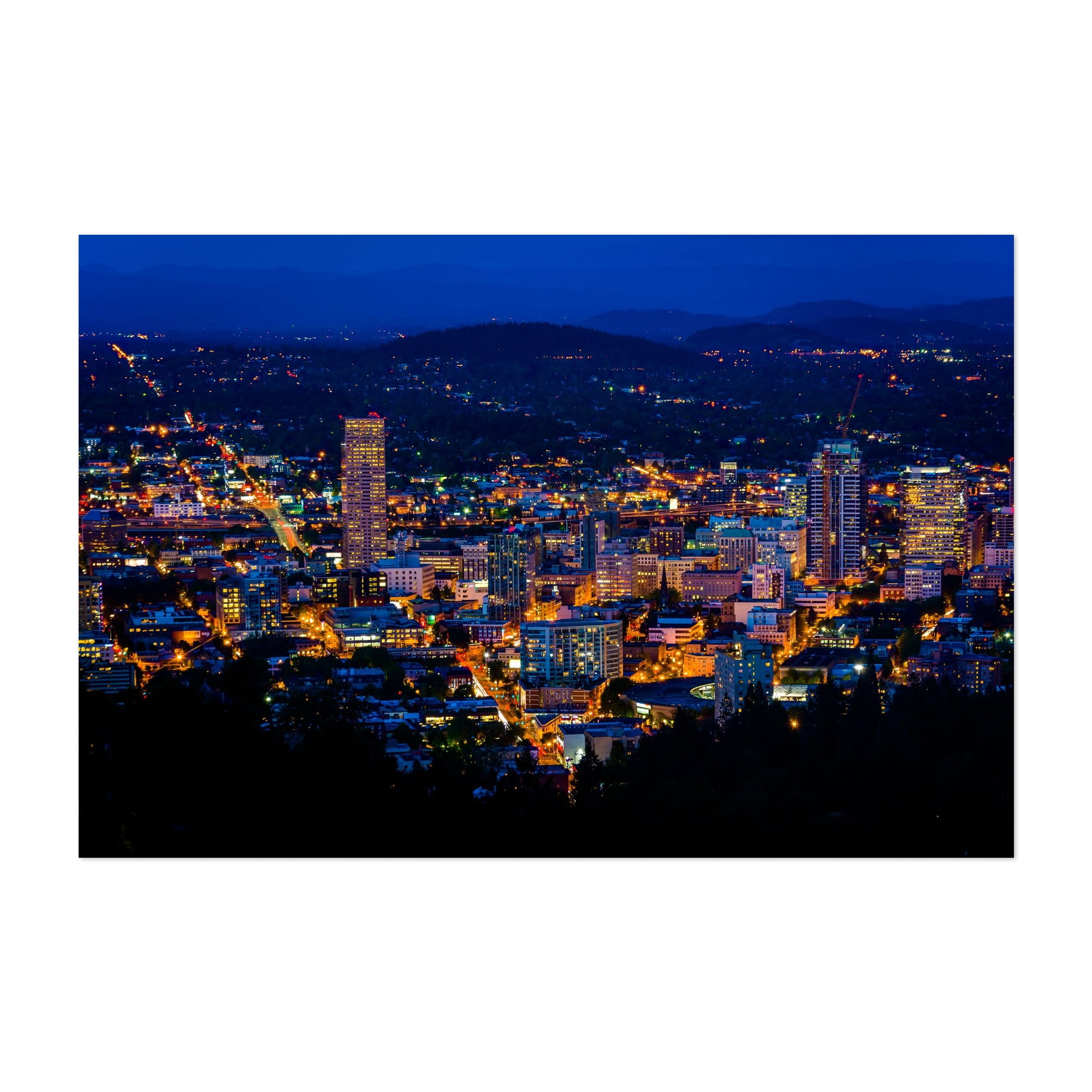 The Portland Skyline 02 - Portland Oregon Photography Cityscape ...