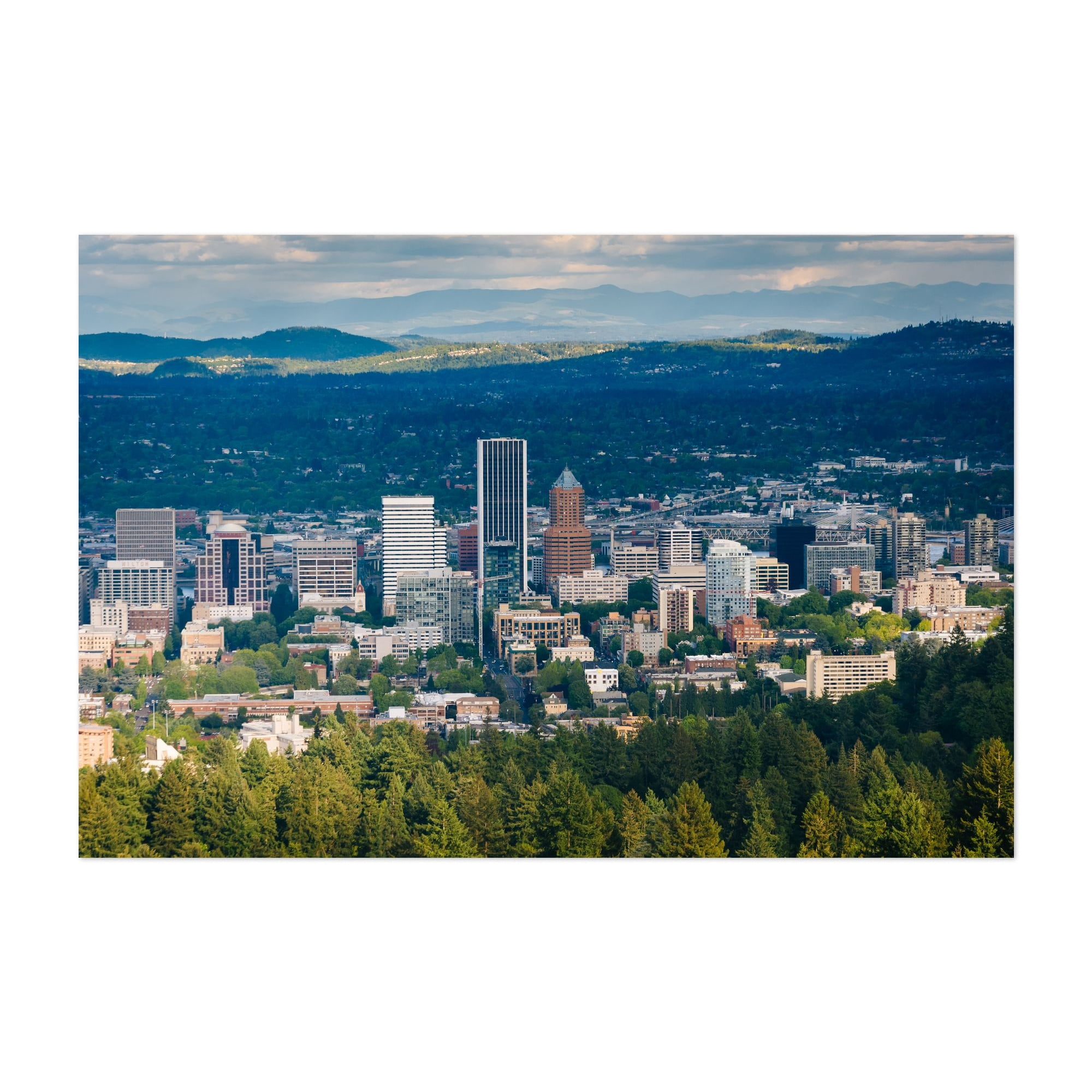 The Portland Skyline 03 - Portland Oregon Photography Cityscape Skyline ...