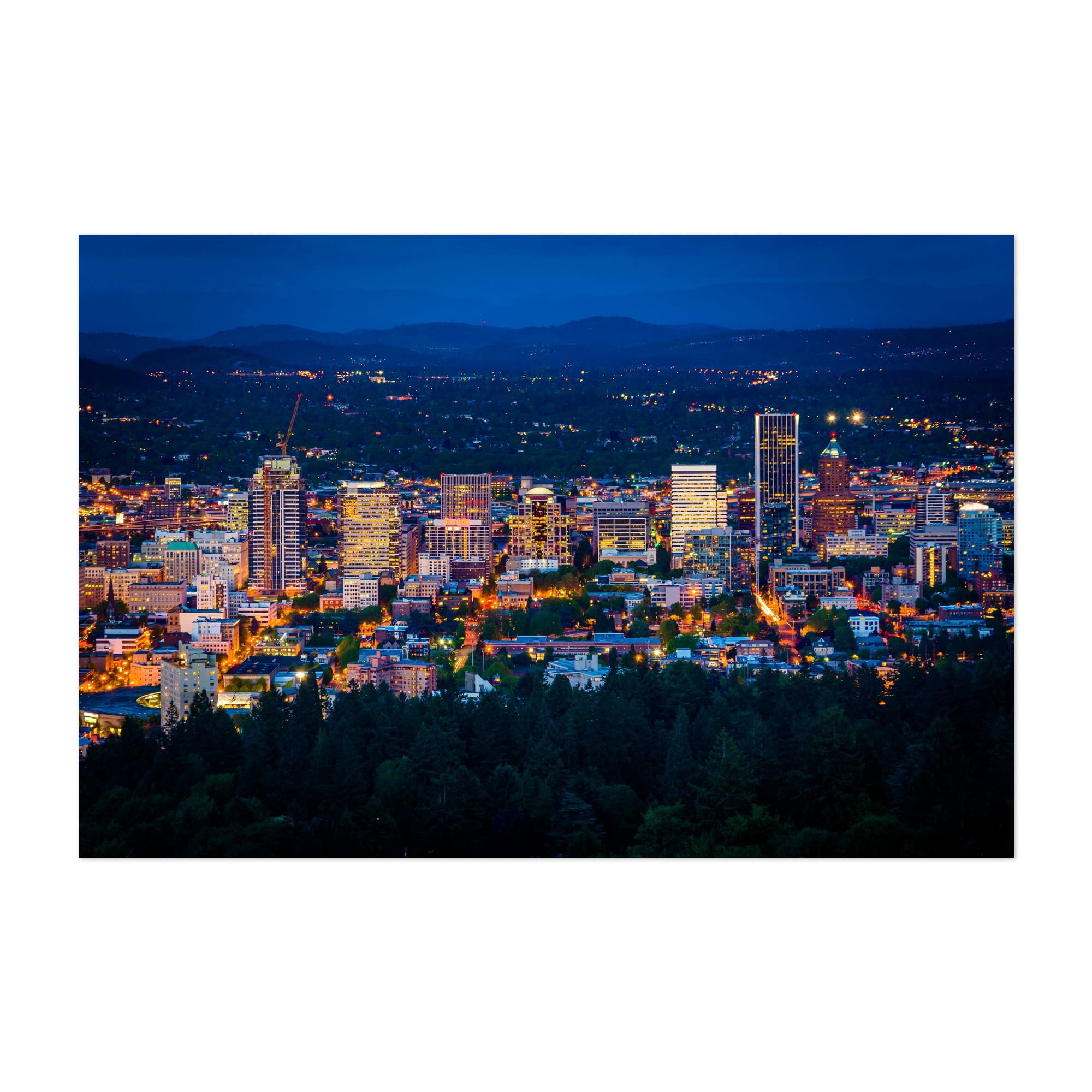 The Portland Skyline - Portland Oregon Photography Cityscape Skyline ...