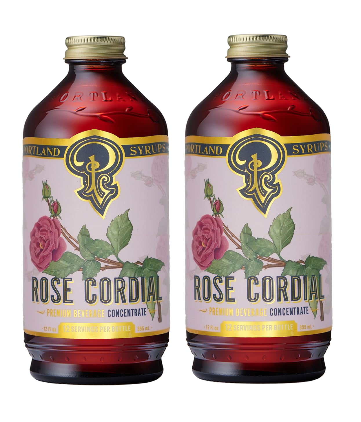 Portland Syrups Rose Cordial Syrup - Craft Exquisite Floral Beverages ...