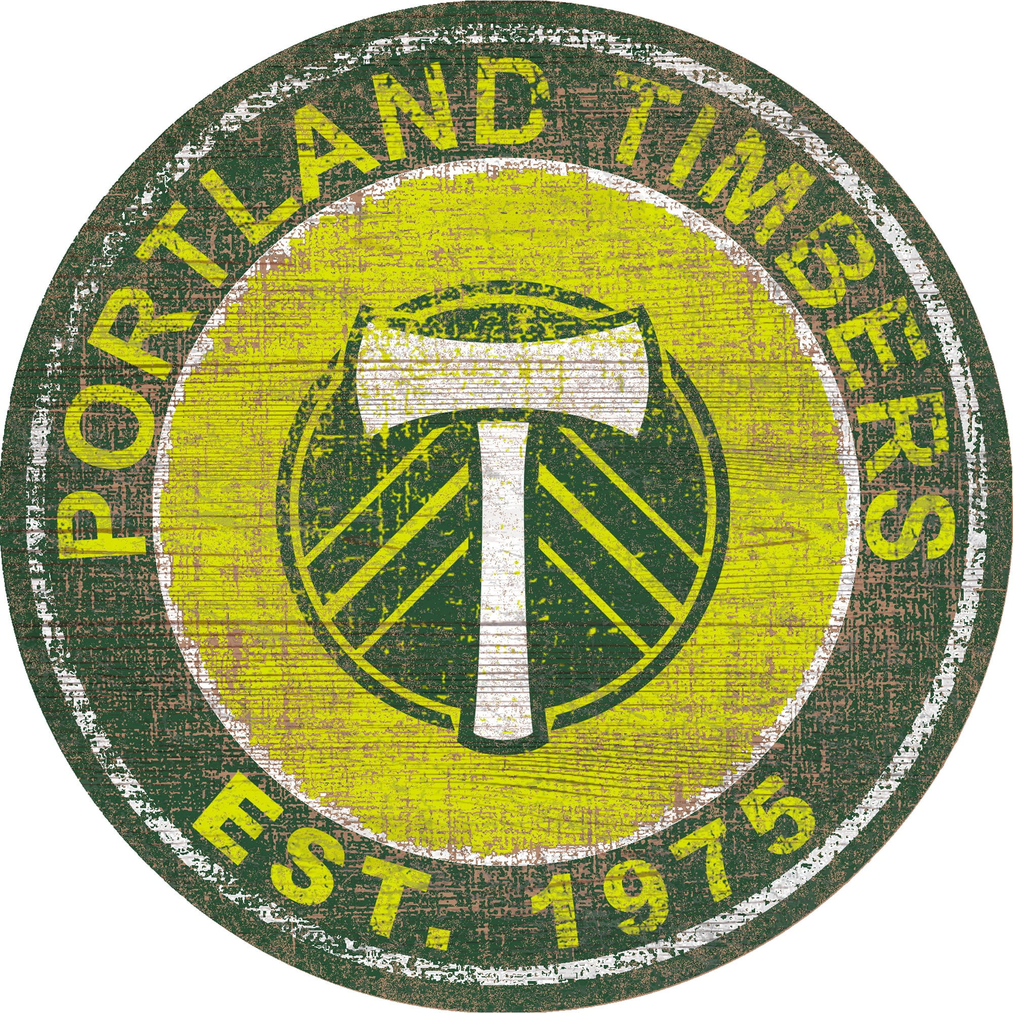 Portland Timbers 24" x 24" Heritage Logo Round Sign - Walmart.com