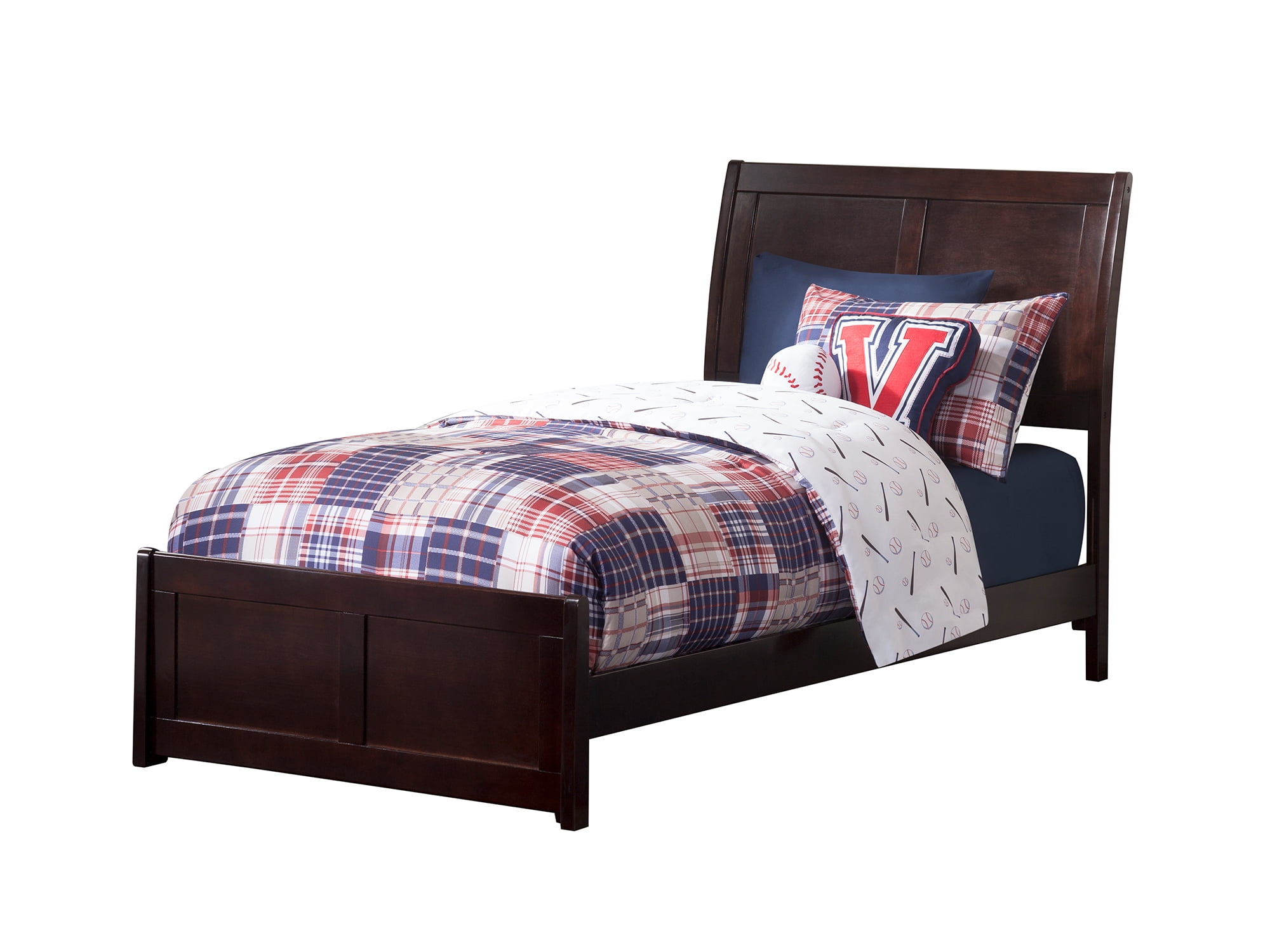 Portland Traditional Bed with Matching Foot Board, Multiple Colors ...