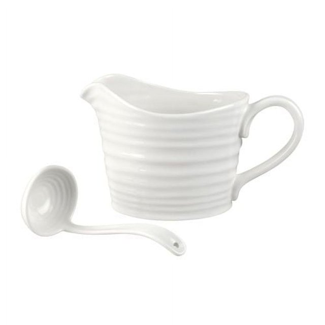 Portmeirion Sophie Conran 16 Oz Sauce Jug and Mini Ladle Set, Made from ...