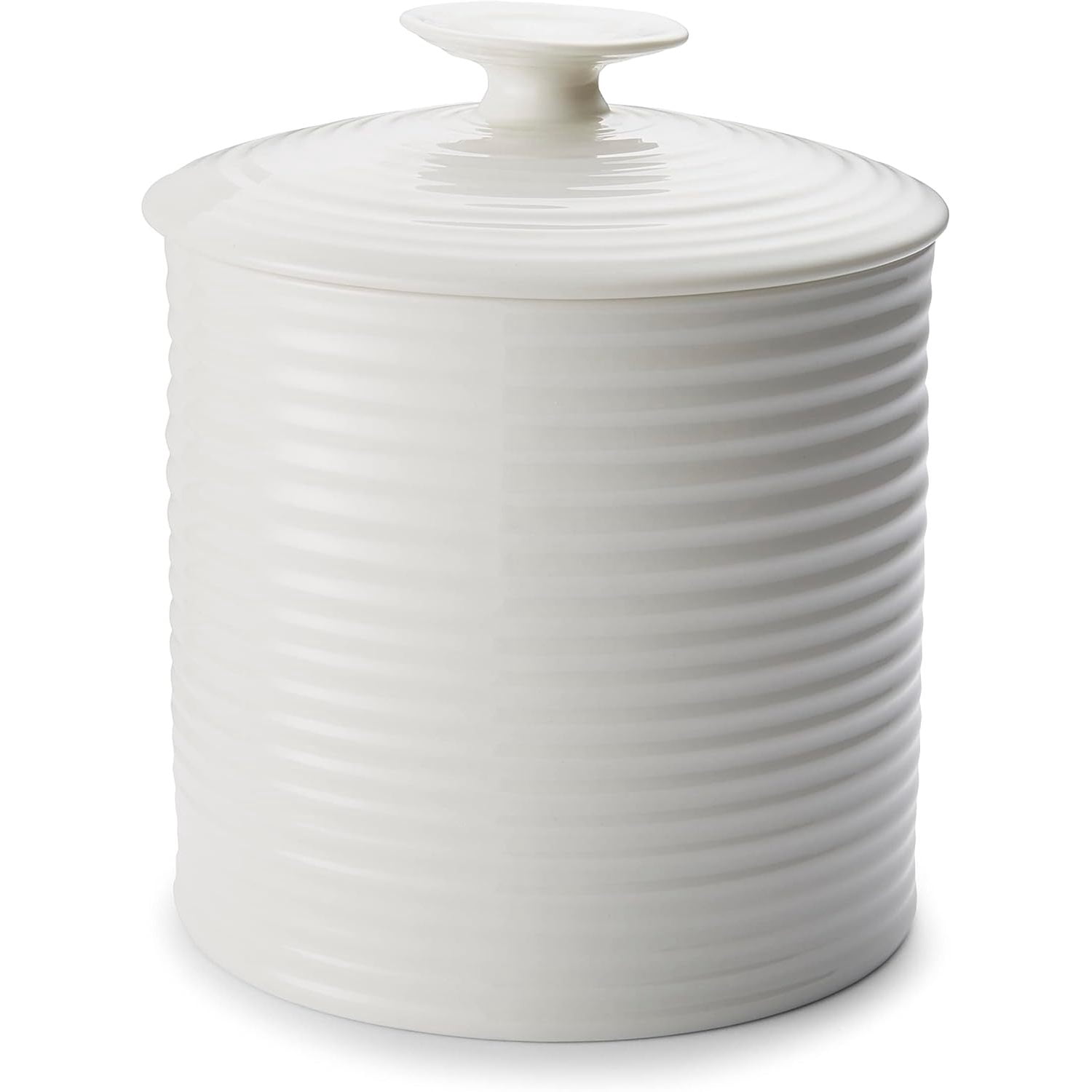 Portmeirion Sophie Conran White Large Canister | 80 Ounce Food Storage ...